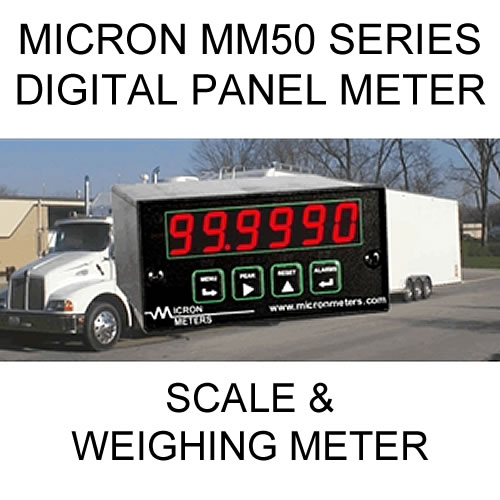 Micron MM50 Digtal Panel Meter | Scale Weighing Applications