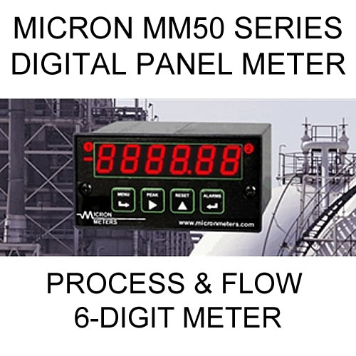 Micron MM50 Digtal Panel Meter | Flow Totalizer